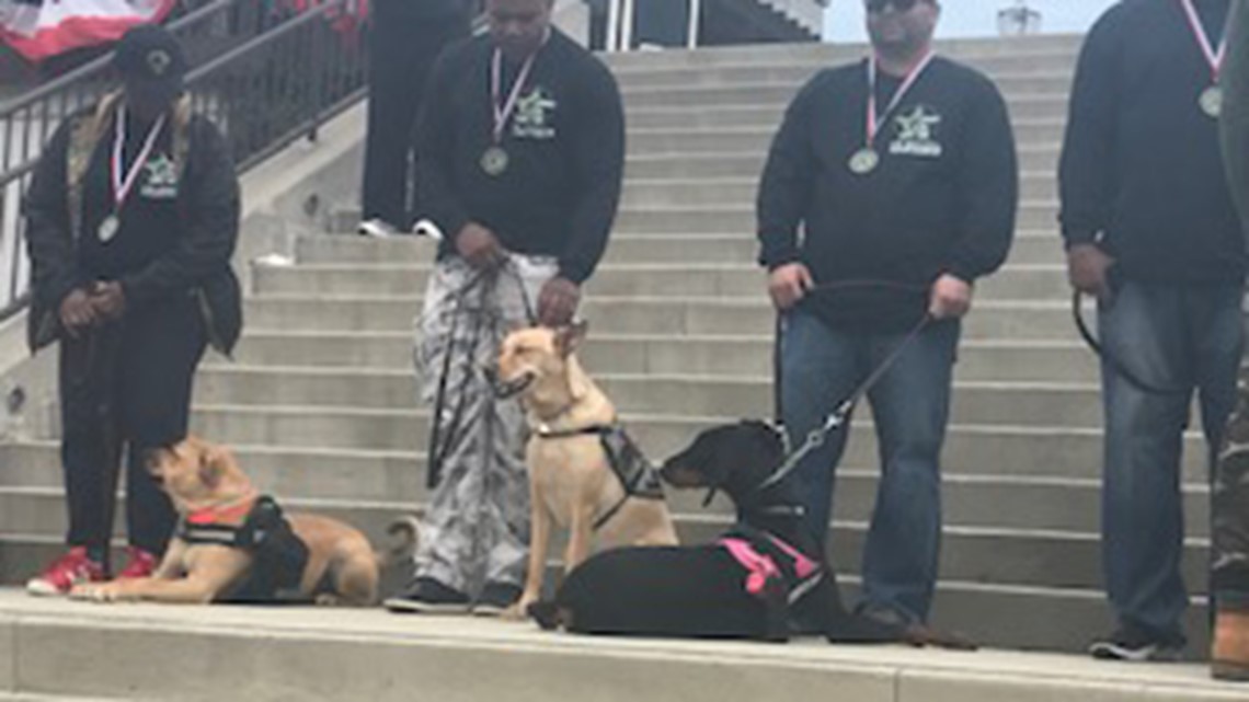 15 service dogs for veterans graduate in special ceremony | 11alive.com