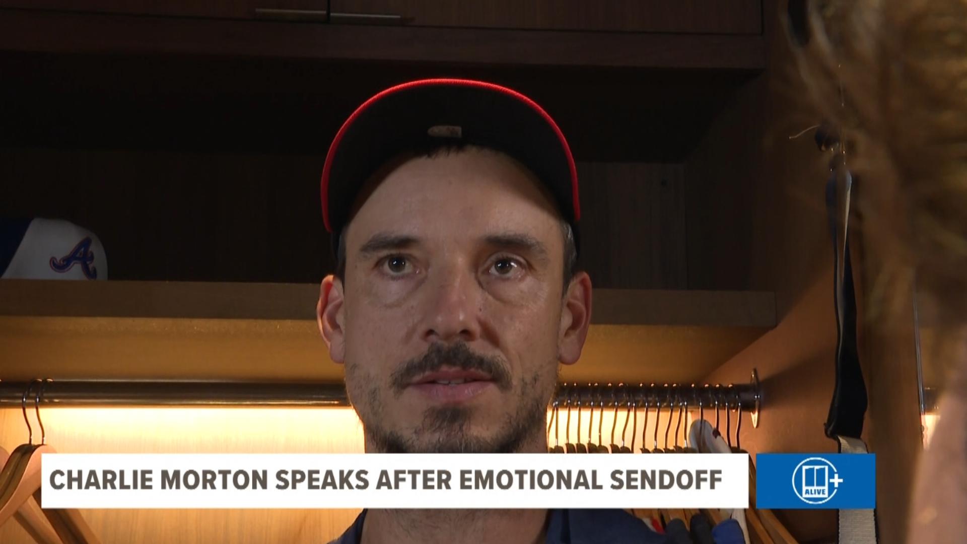 Charlie Morton speaks after emotional sendoff with Braves | 11alive.com