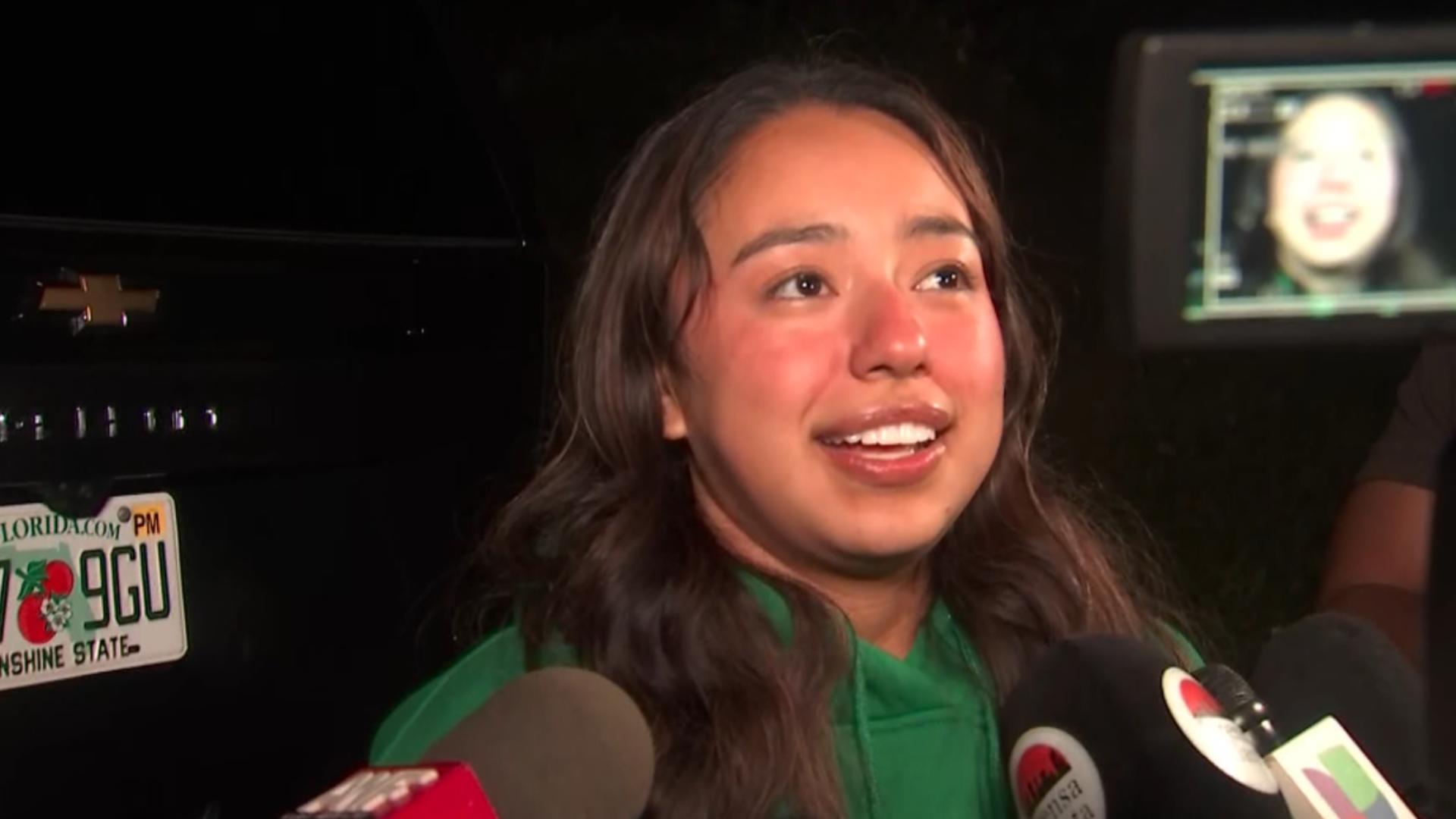Ximena Arias-Cristobal speaks after Georgia homecoming | 11alive.com