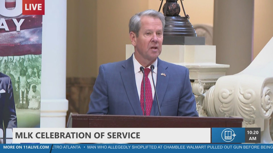 Gov. Kemp speaks at event honoring Dr. Martin Luther King, Jr ...