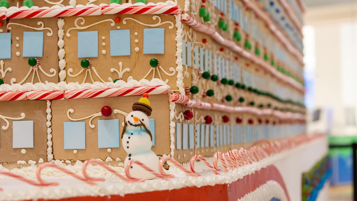 Giant gingerbread cruise ship replica at Lenox Mall | 11alive.com