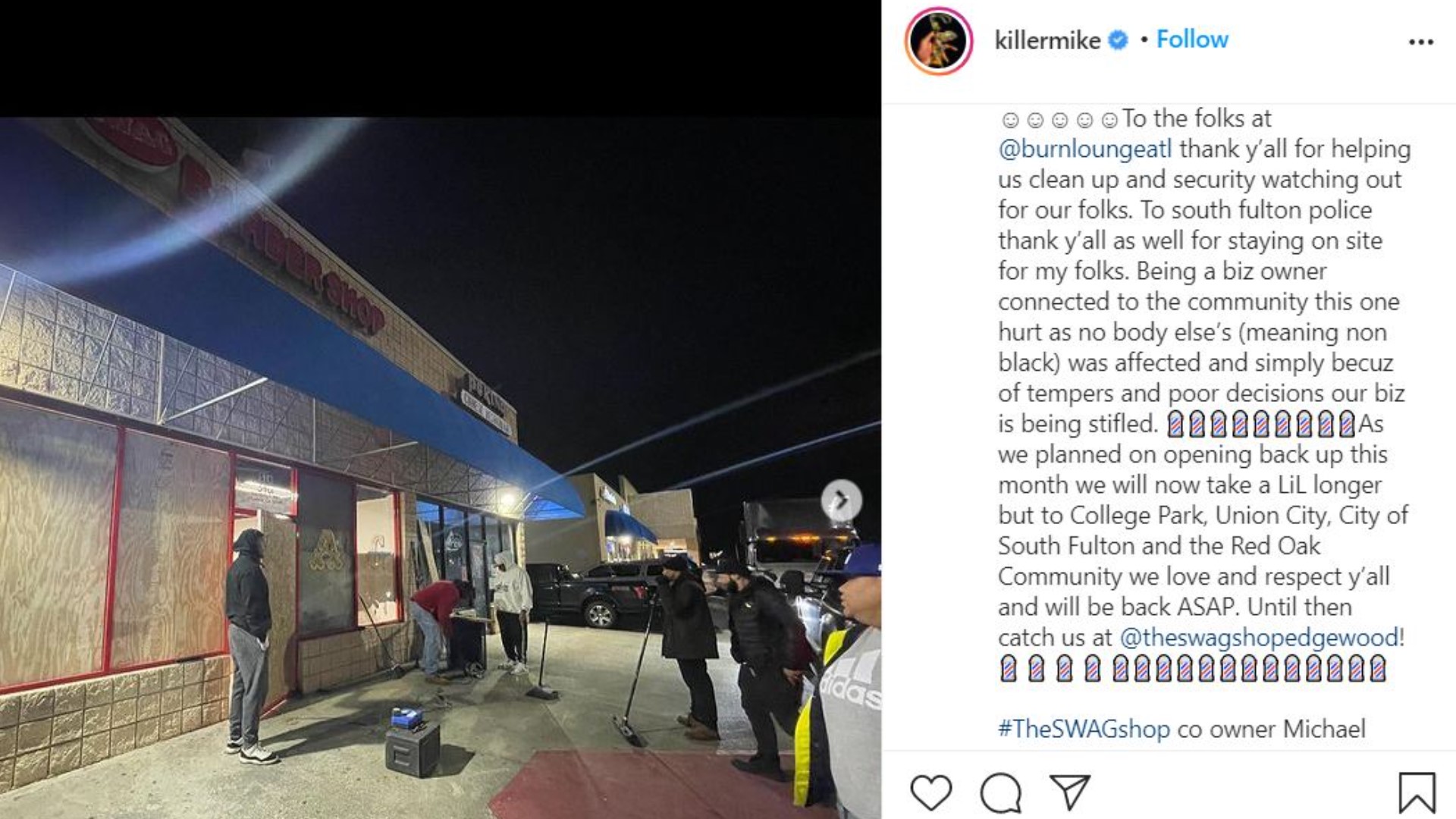 Killer Mike barbershop shooting in Atlanta | Gun violence message ...