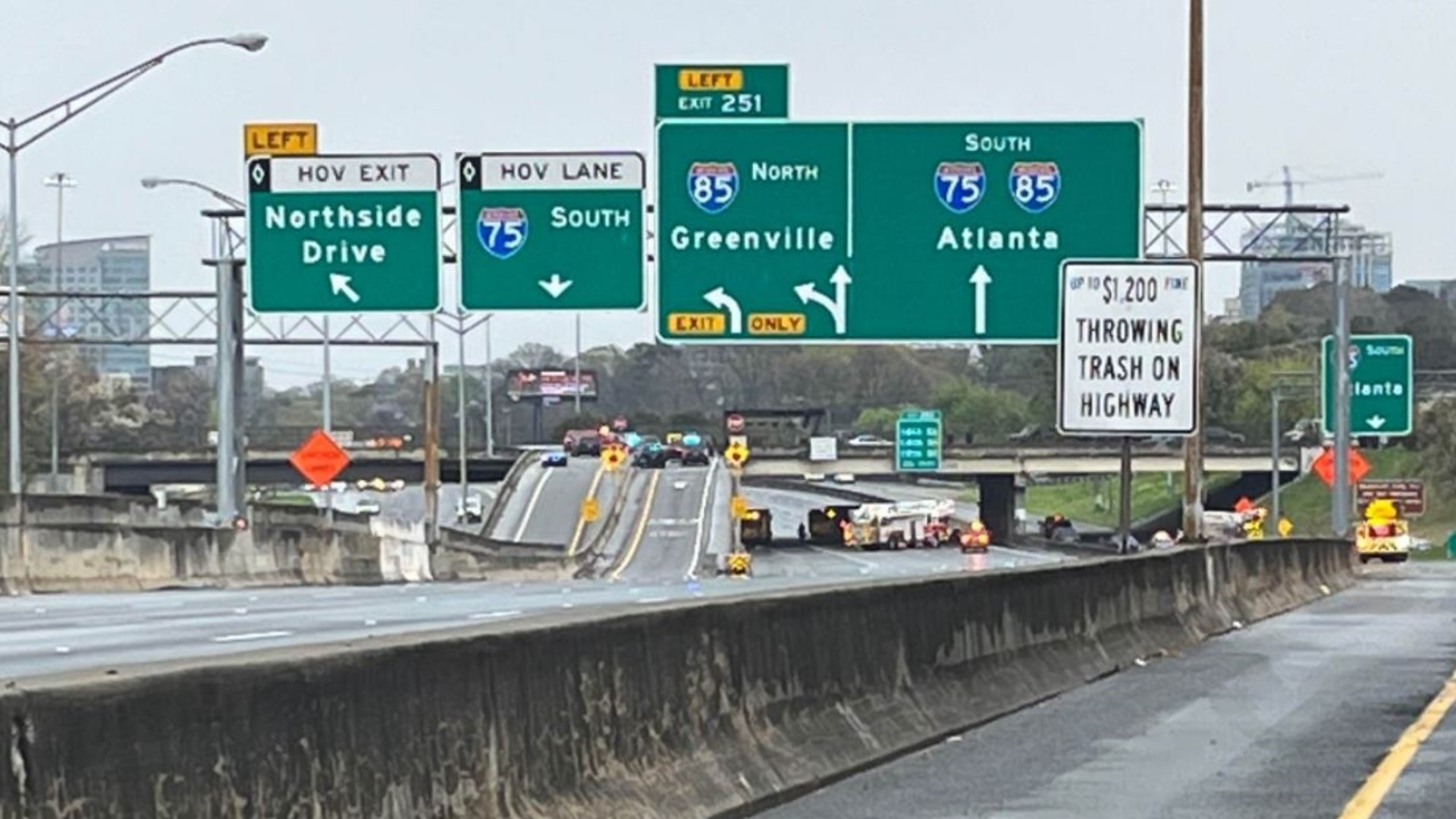 I75 South Atlanta traffic all lanes closed police activity | 11alive.com