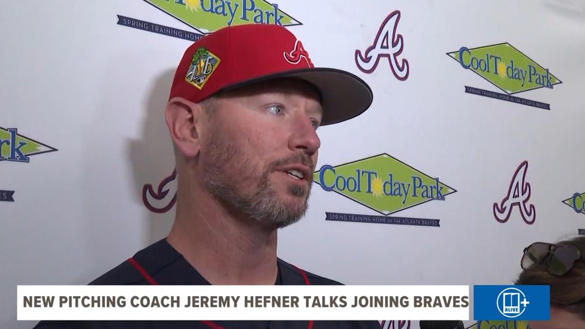 Braves pitching coach Jeremy Hefner speaks at Spring Training | 11alive.com
