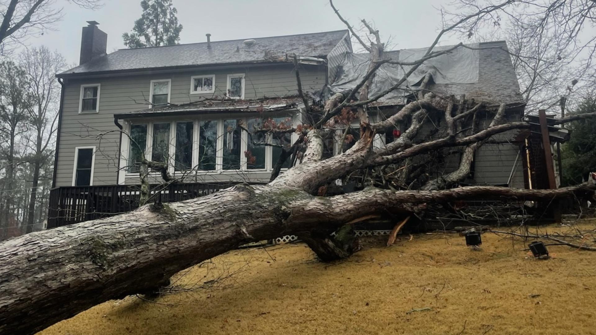 Weekend storms cause rain and wind damage across metro-Atlanta ...