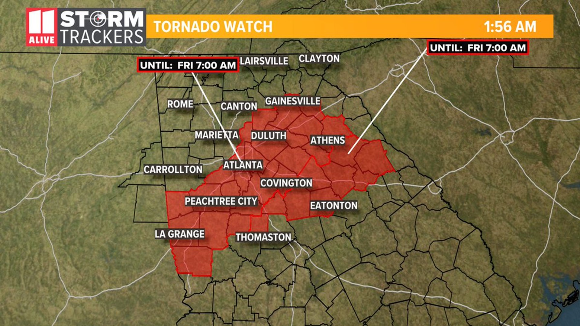 Georgia severe weather updates March 25, 2021 | 11alive.com