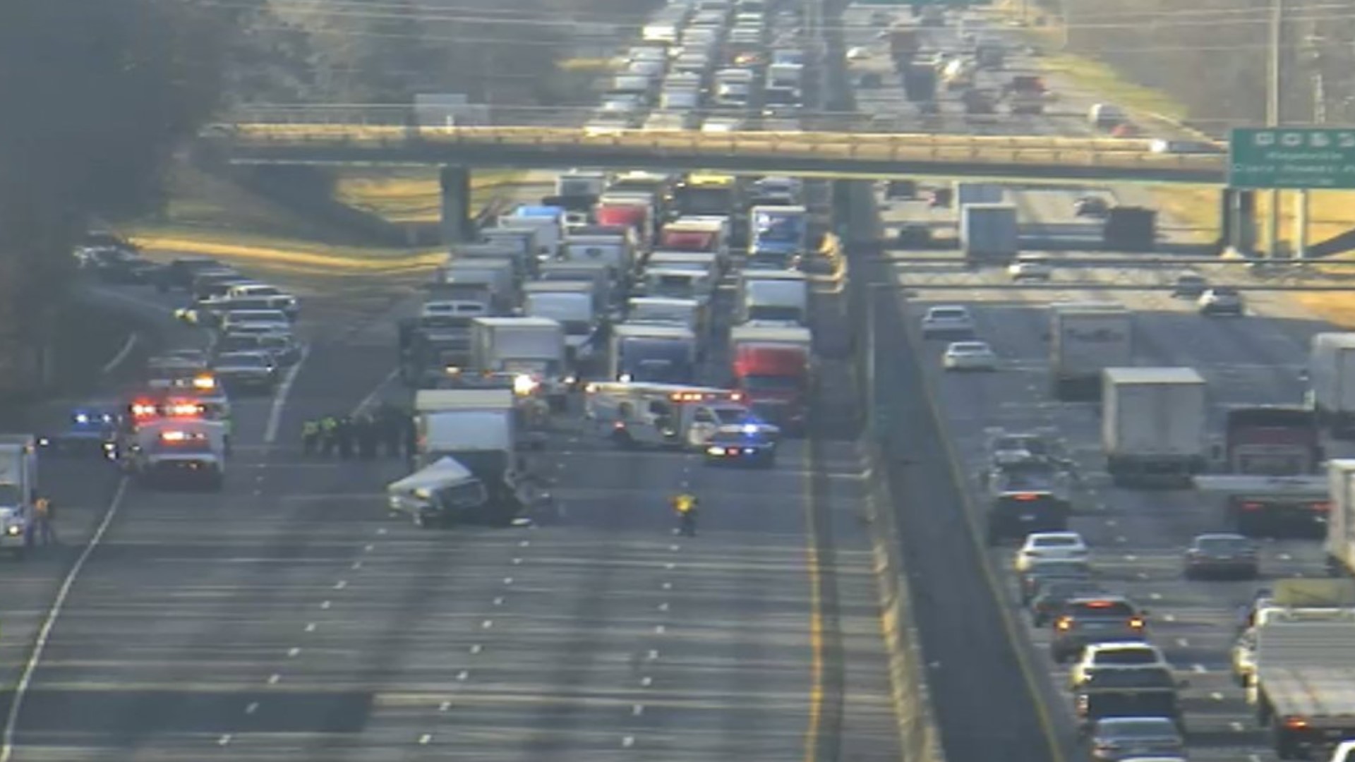 Atlanta Traffic I 285 East on southside Perimeter blocked | 11alive.com