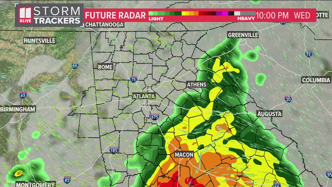 Weather forecast for north Georgia, metro Atlanta | Weds. 10p Update ...