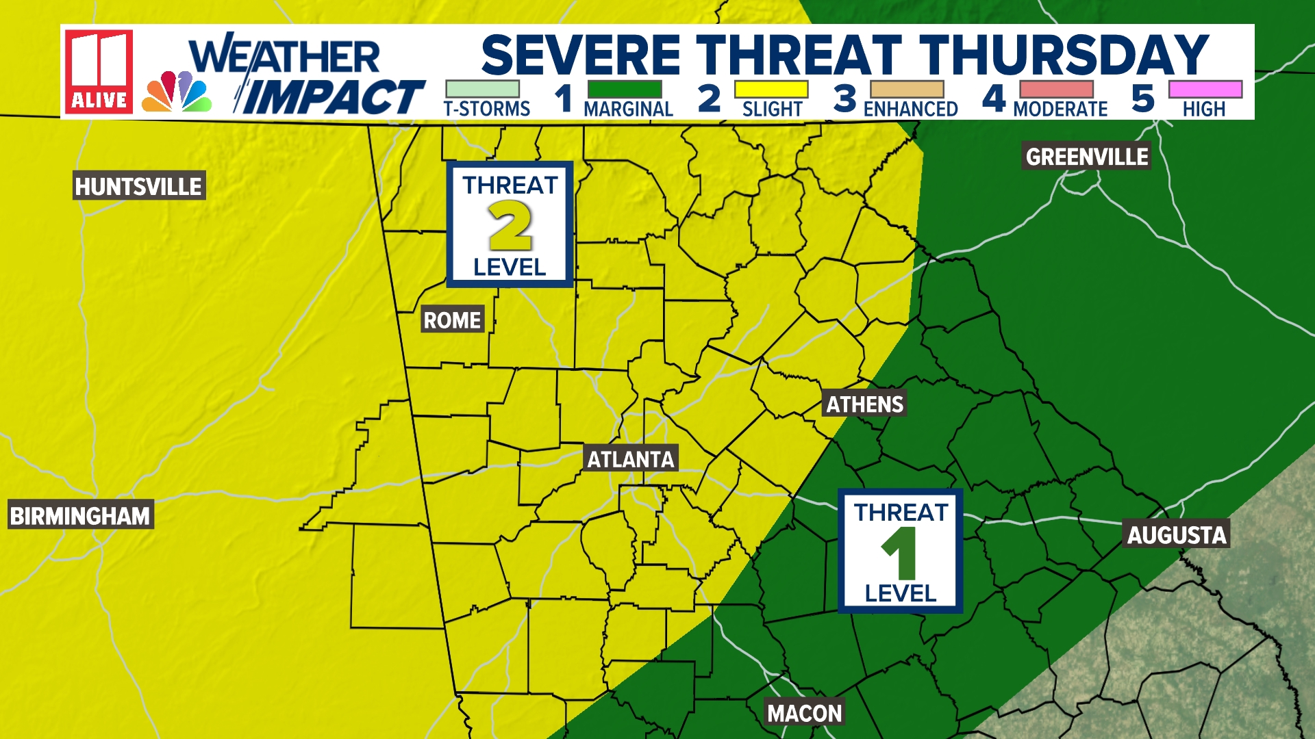 Thunderstorms hit north Georgia Thursday night | 11alive.com