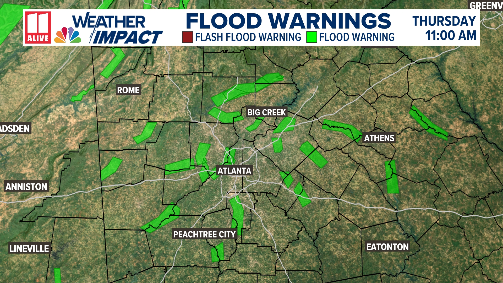 Flooding in Atlanta, Georgia | Areas to watch | 11alive.com