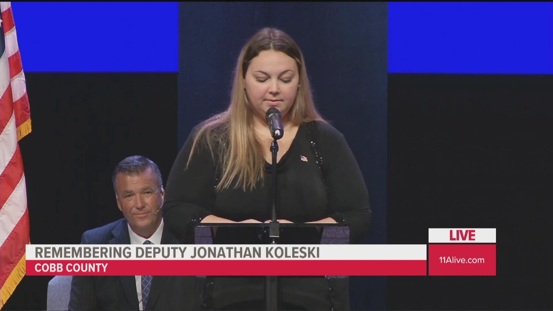 Sisters, and father-in-law speak at funeral for fallen Cobb County ...