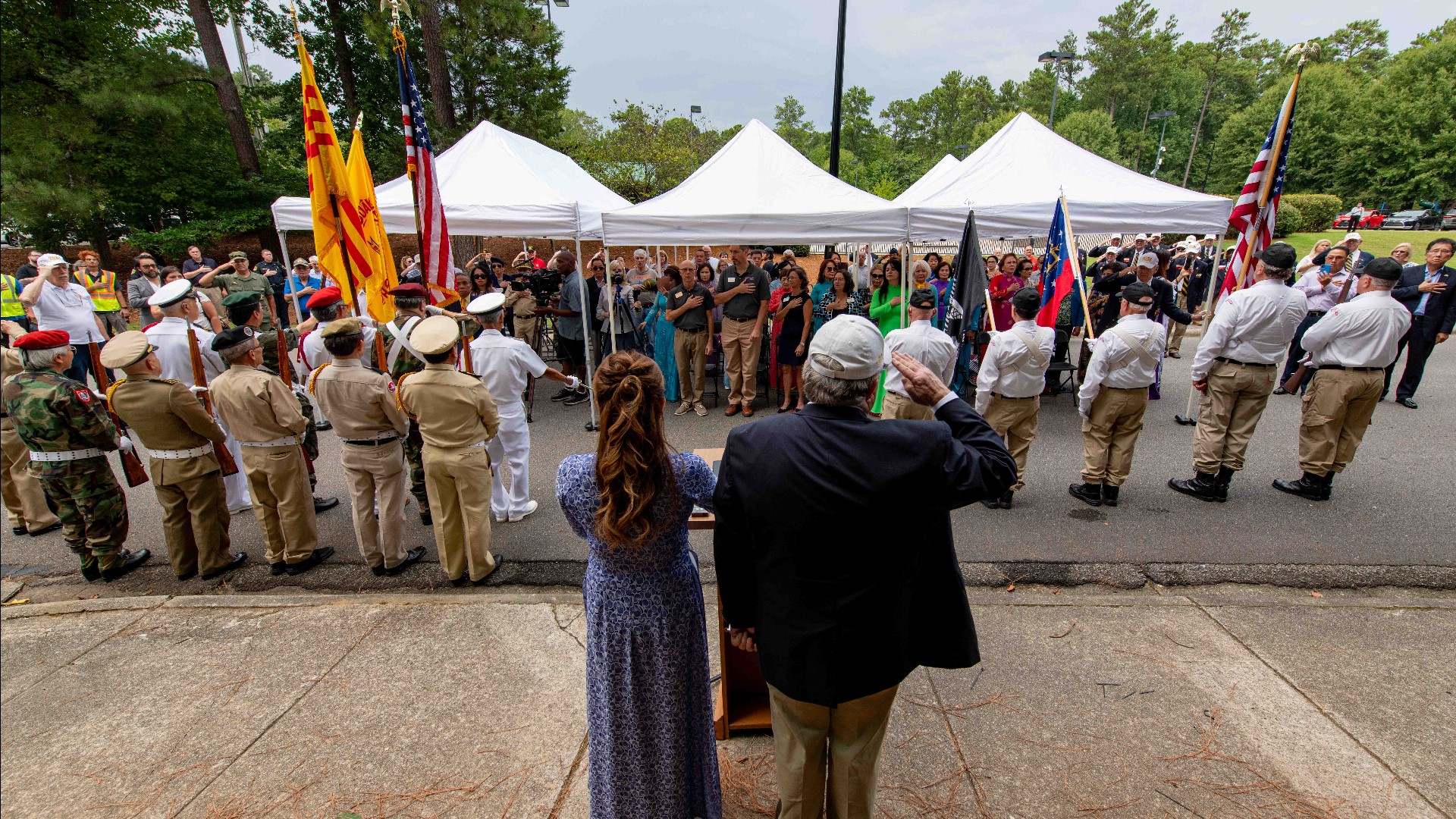 Dunwoody Vietnam War Memorial groundbreaking at Brook Run Park ...