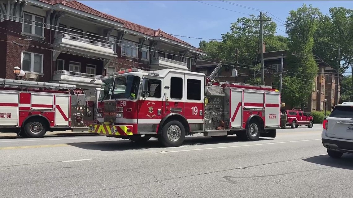 Fire at Midtown apartment on Ponce De Leon Avenue | 11alive.com