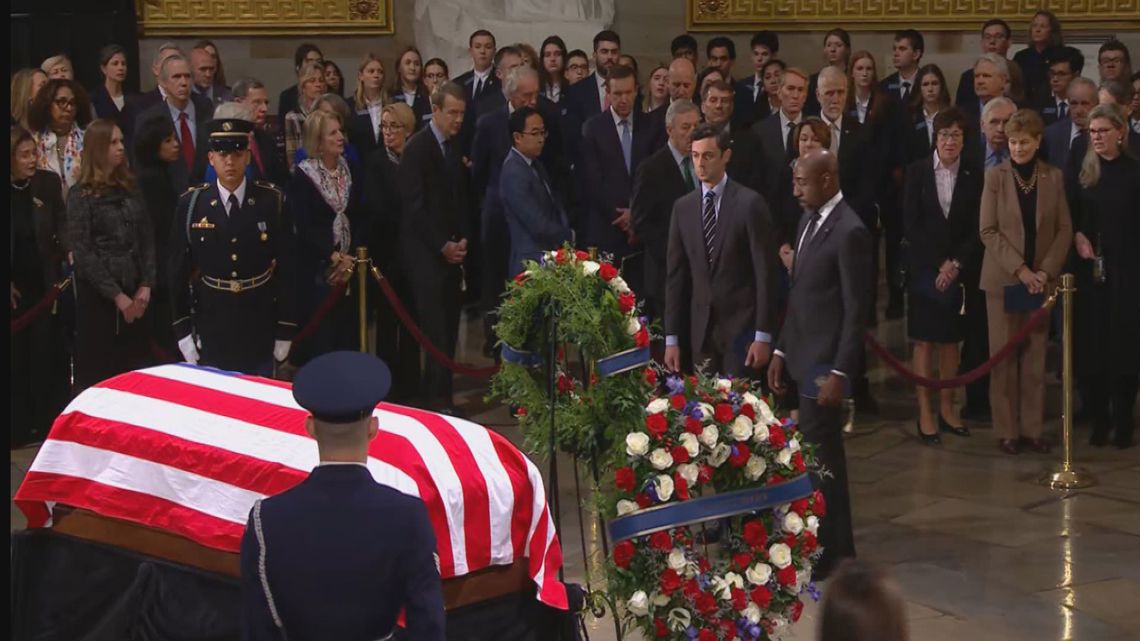 Georgia On My Mind plays at Jimmy Carter's state funeral Capitol ...